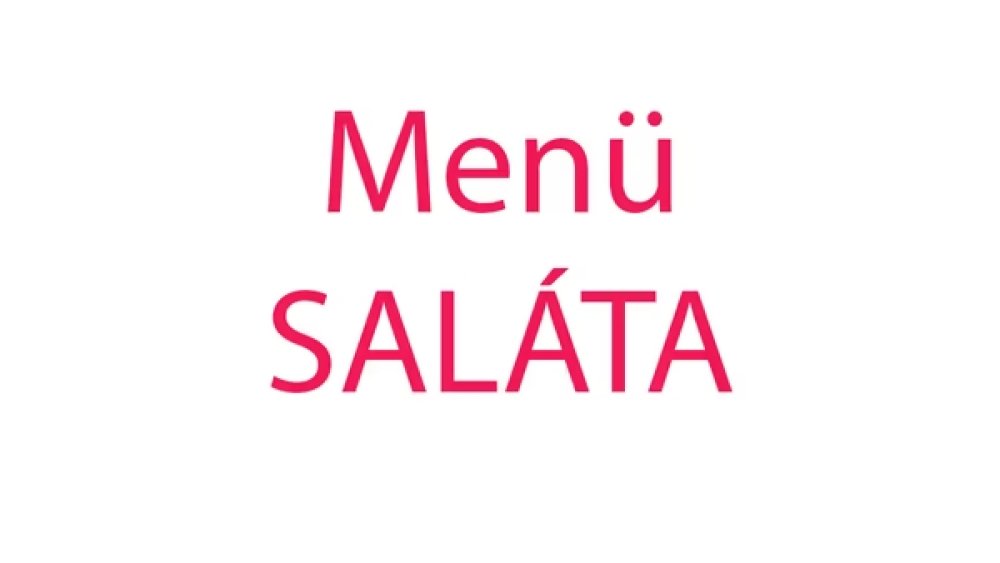 SALÁTA menü | Oxy Pizza